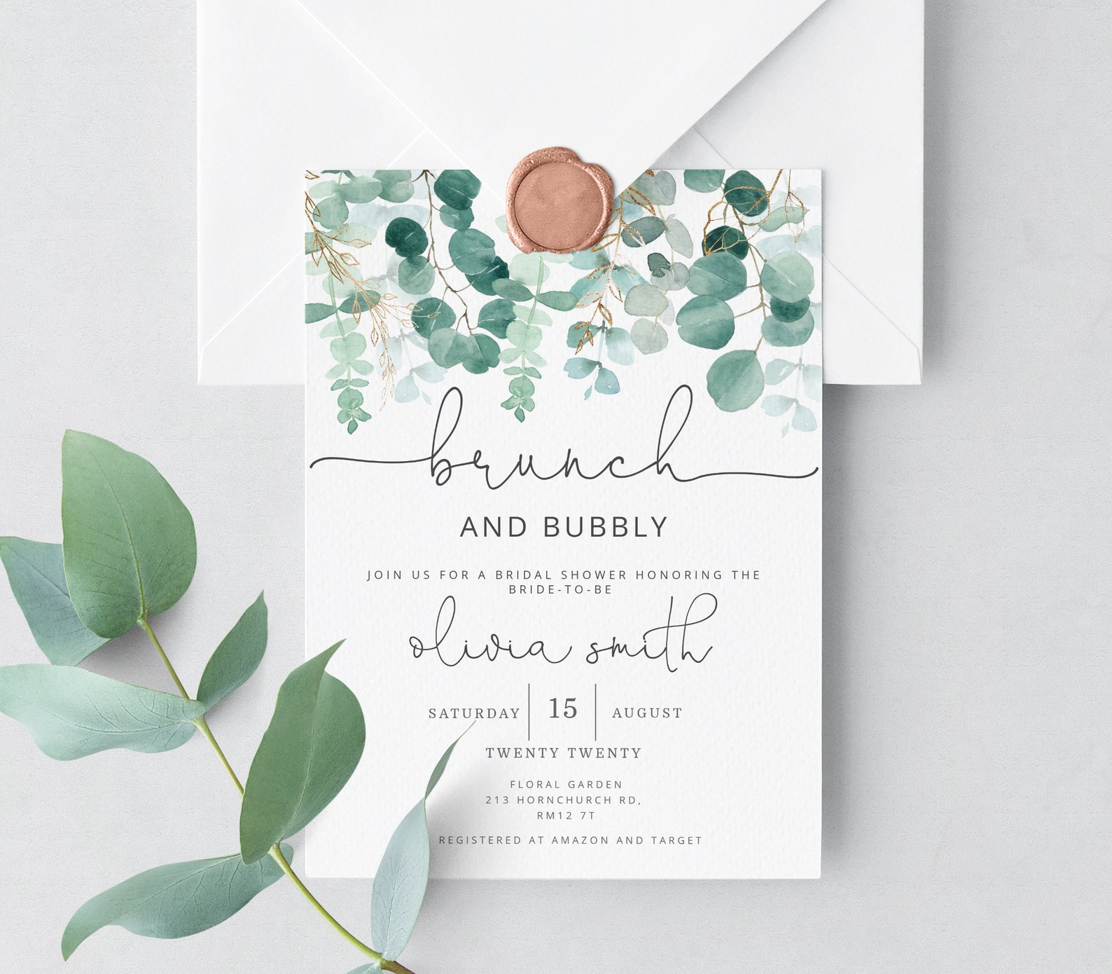 Eucalyptus welcome sign. Eucalyptus bridal shower editable | Etsy