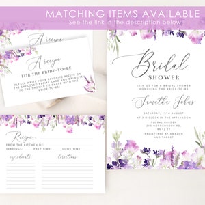 Purple Advice and Wishes for the Newlyweds. Wildflowers Advice for ...