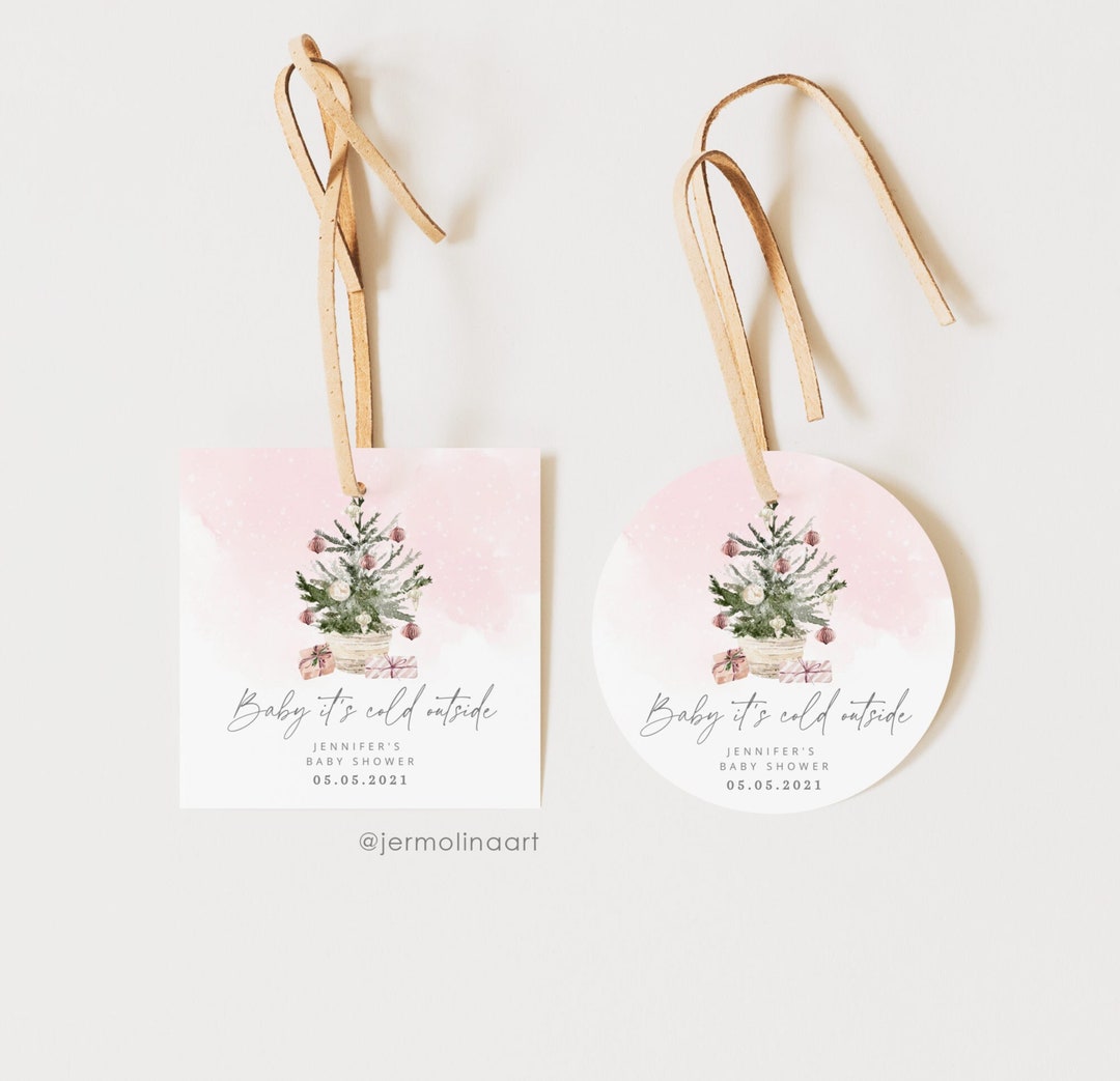 Evergreen Coffee Cup Sticker Template. Evergreen Baby Its Cold Outside ...