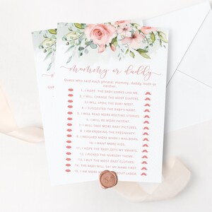 Floral Baby Shower Games Bundle. Girl Baby Shower Games. Blush Pink ...