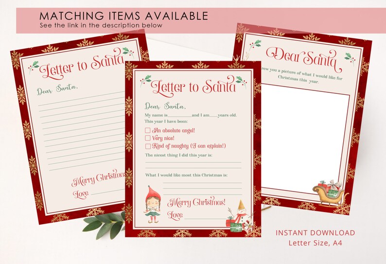 Editable Nice List Certificate Template. Santa's Official - Etsy
