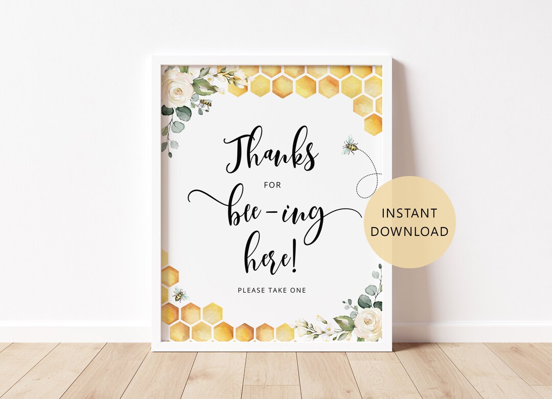 Thanks for Beeing Here Sign.thank You for Beeing Here Baby Shower ...