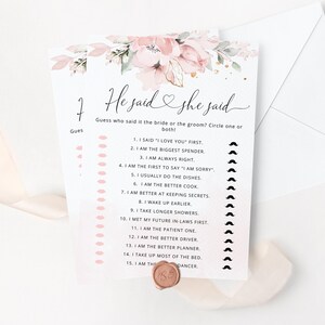Favourite Memory With the Bride Game. Blush Gold Bridal Shower Game ...