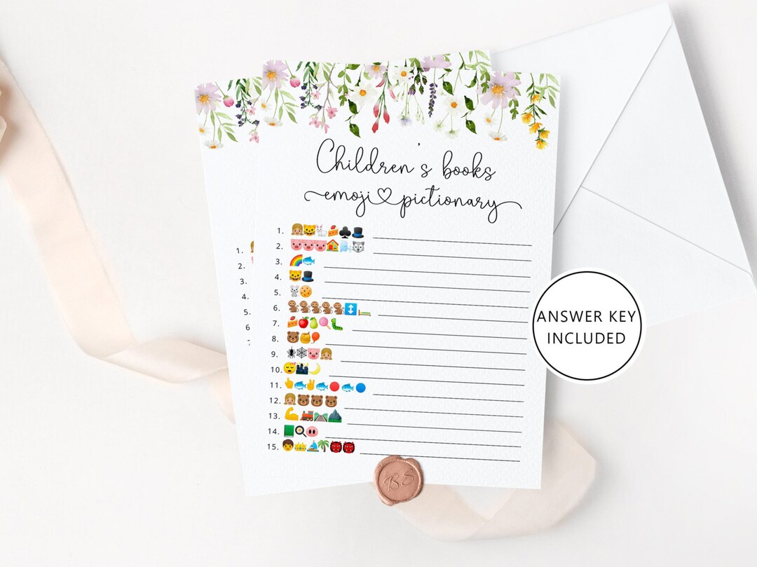 Children's Book Emoji Pictionary. Wildflowers Books Emoji Pictionary ...