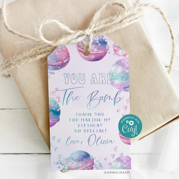 Bath Bomb Tag - Etsy