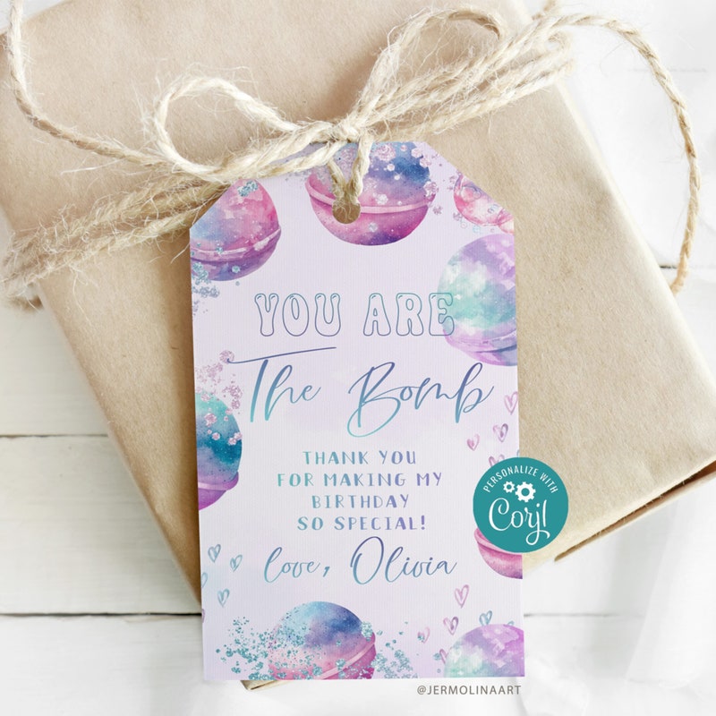 Bath Bomb Tag - Etsy