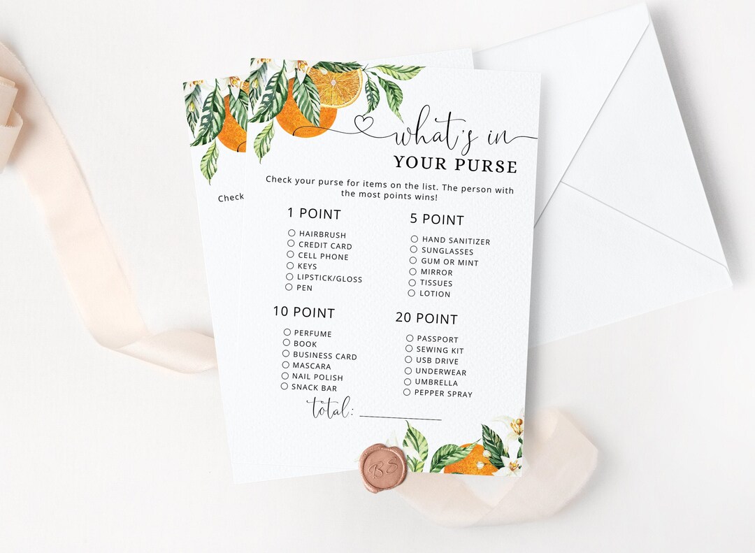 What's in Your Purse Game. Orangewhats in Your Purse Game. Little Cutie ...