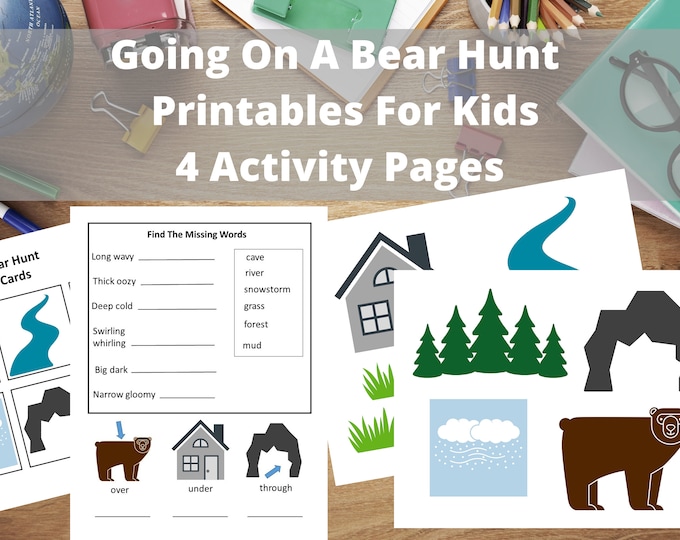 We're Going on a Bear Hunt Story Sequencing Pictures - Etsy Australia
