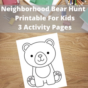 Neighborhood Teddy Bear Hunt Printable, Going on A Bear Hunt Printable ...