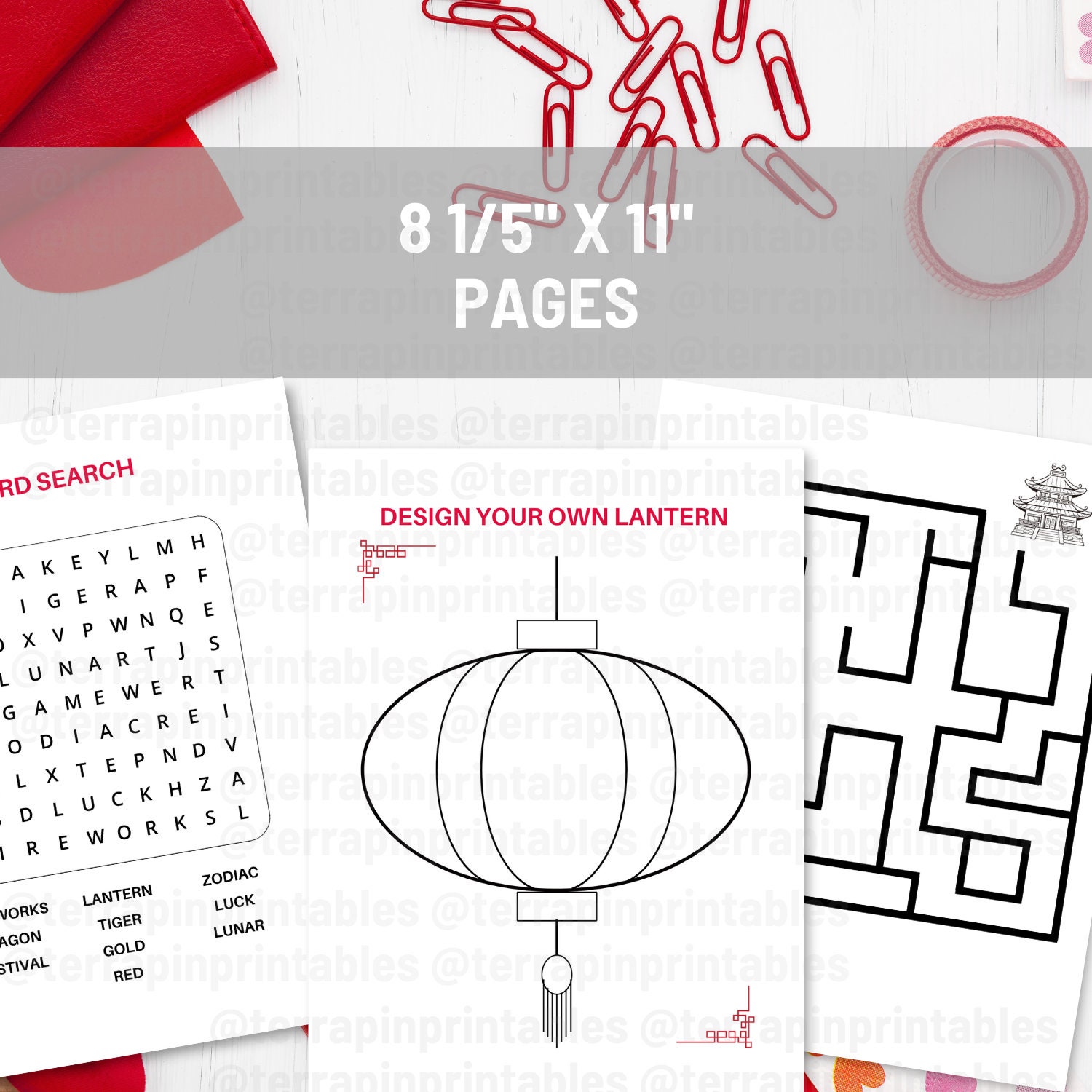 Lunar New Year, Chinese New Year 2024, Year of the Dragon Printable ...