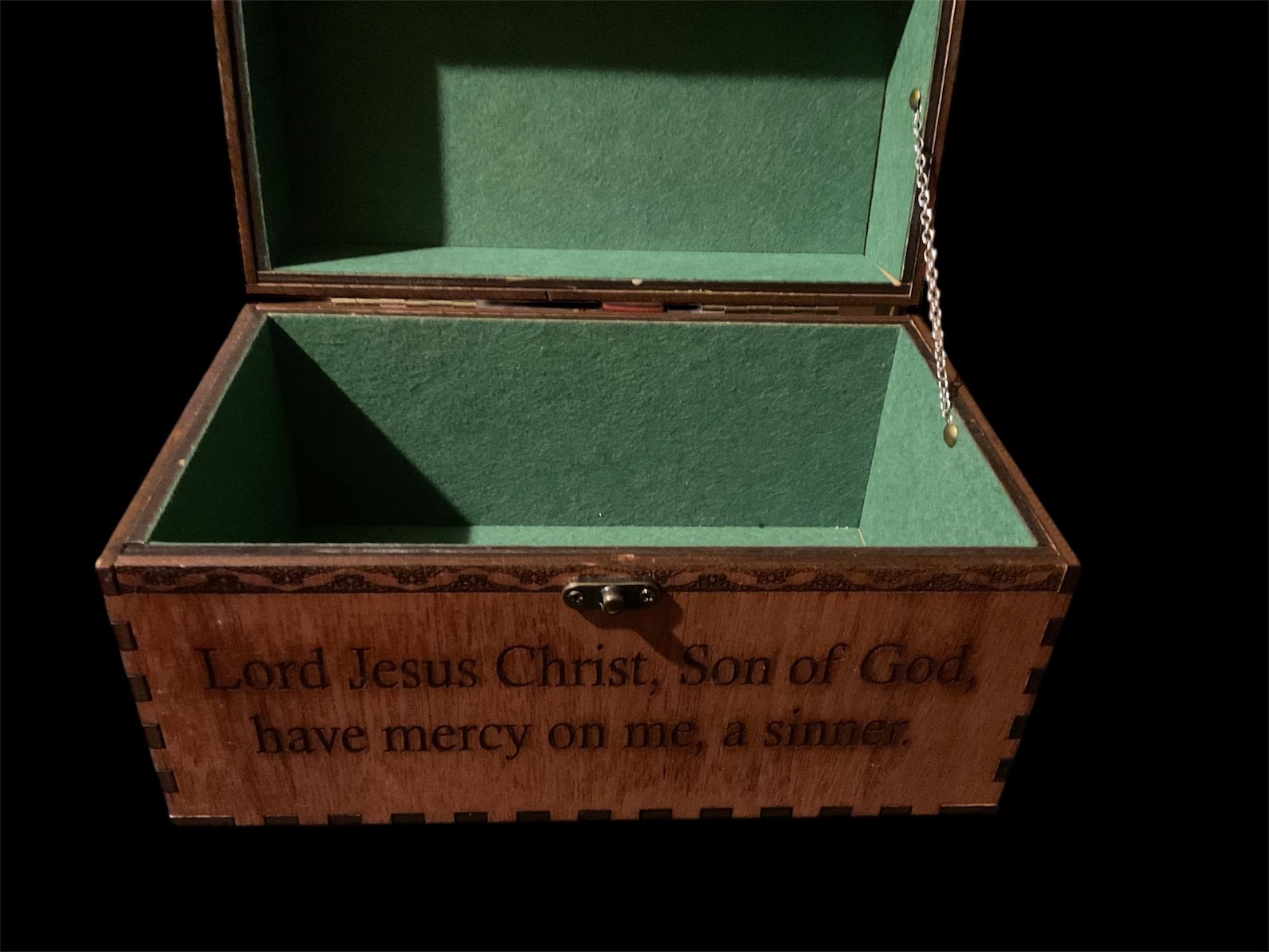 Large Religious Felt Lined Keepsake Box. - Etsy