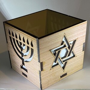 Jewish Tea Light Candle Box - Etsy