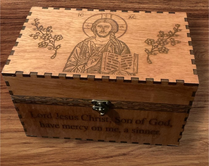 Large Religious Felt Lined Keepsake Box. - Etsy