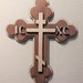 Large Orthodox Christian Cross. Three Bar Layered Wood - Etsy