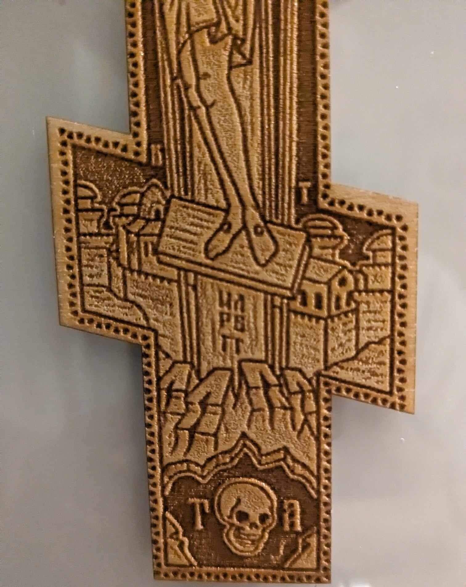 Orthodox Large Three Bar Cross Wood Magnet. Russian Style - Etsy