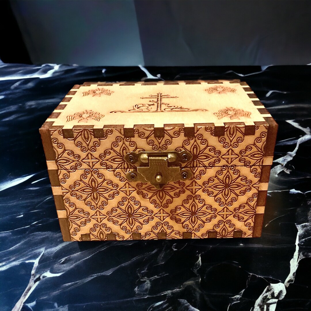 Orthodox Christian Keepsake Religious Maple Wood Box With Metal ...