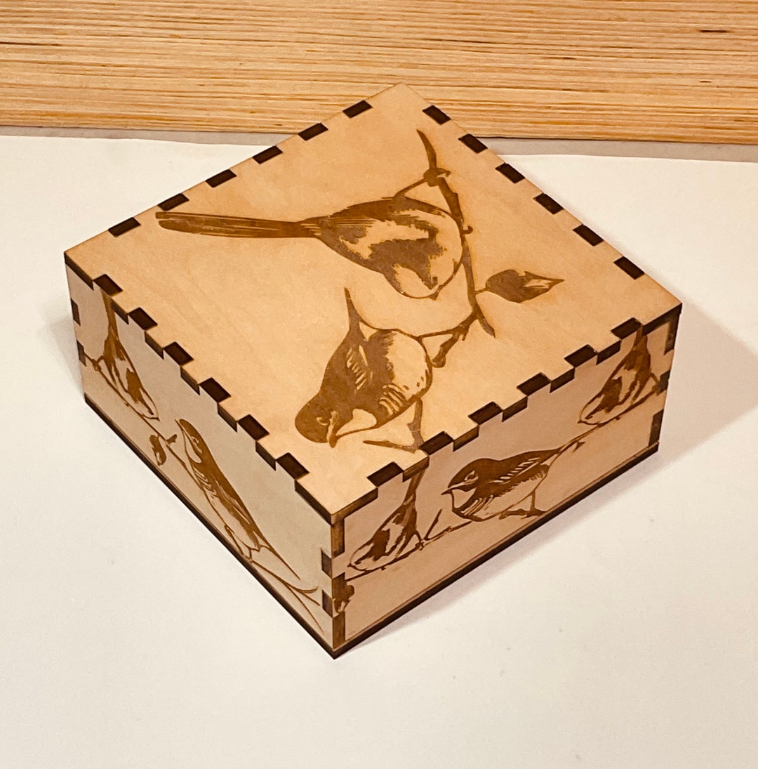 Bird Themed Wood Jewelry Box Storage With Insert and Tray - Etsy