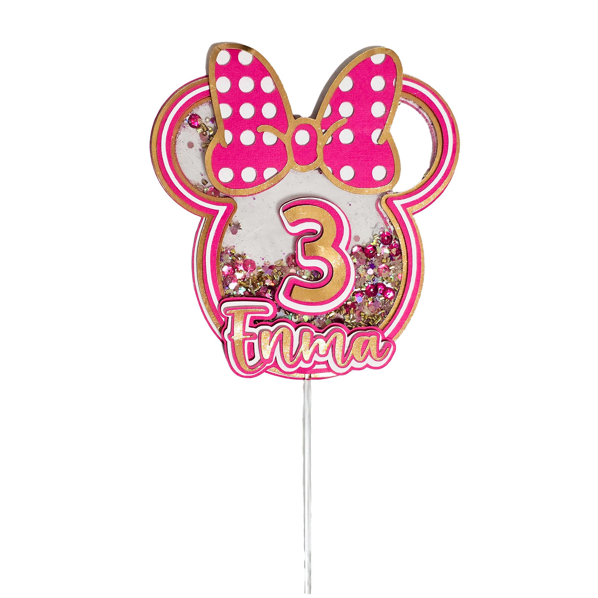 Personalized 3D Glitter Cartoon Cake Toppers for Children's Birthdays ...
