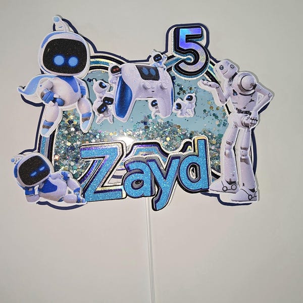 Astro Bot Cake Topper - Etsy
