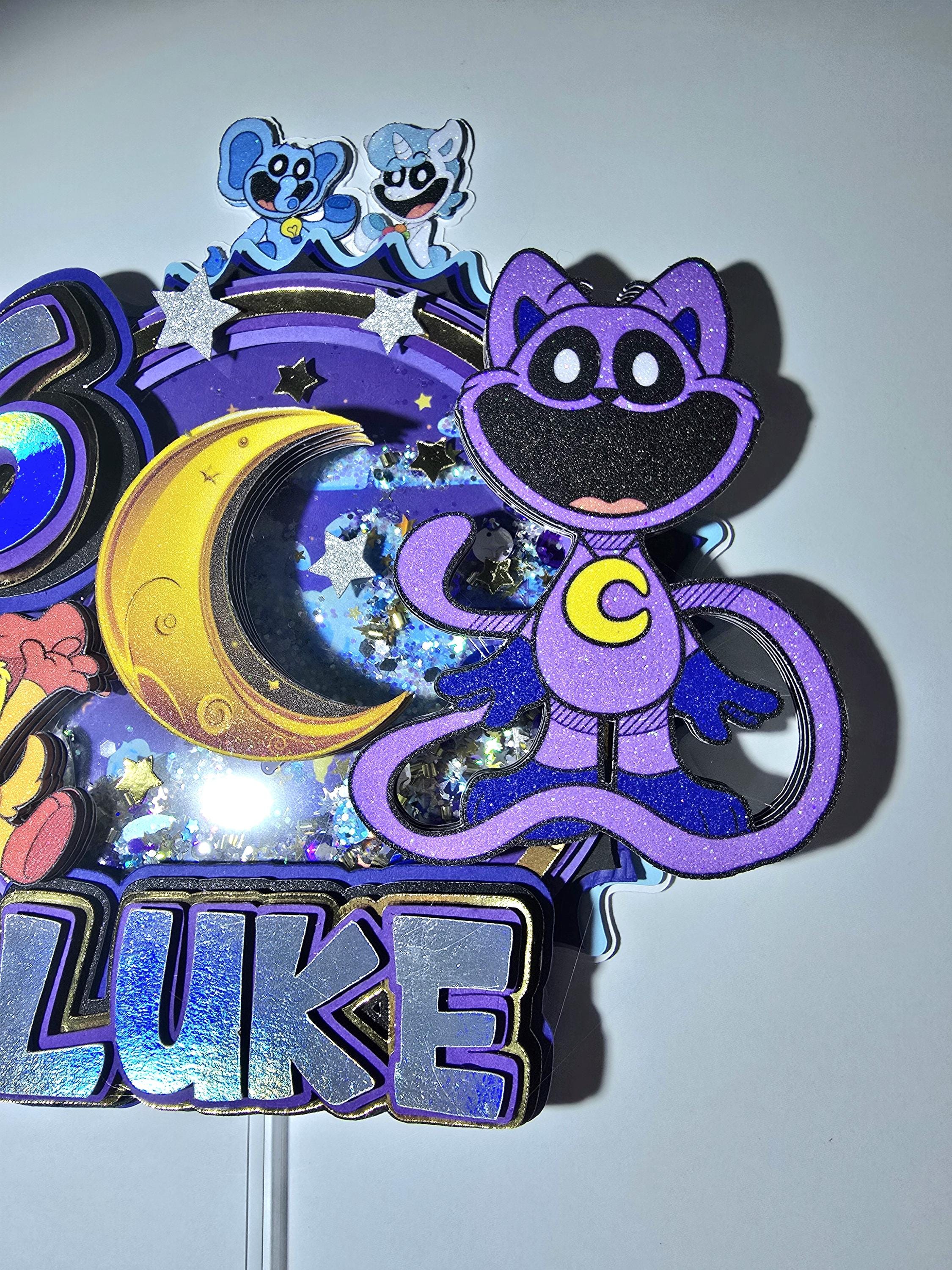 Personalized 3D Glitter Cartoon Cake Toppers for Children's Birthdays ...