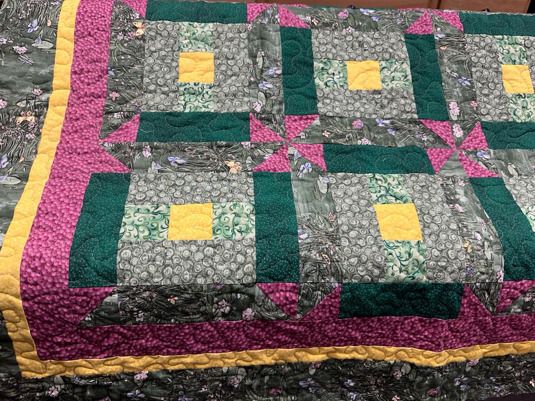 Garden Fountain Quilt Pattern Multiple Sizes Jelly Rolls Printed ...