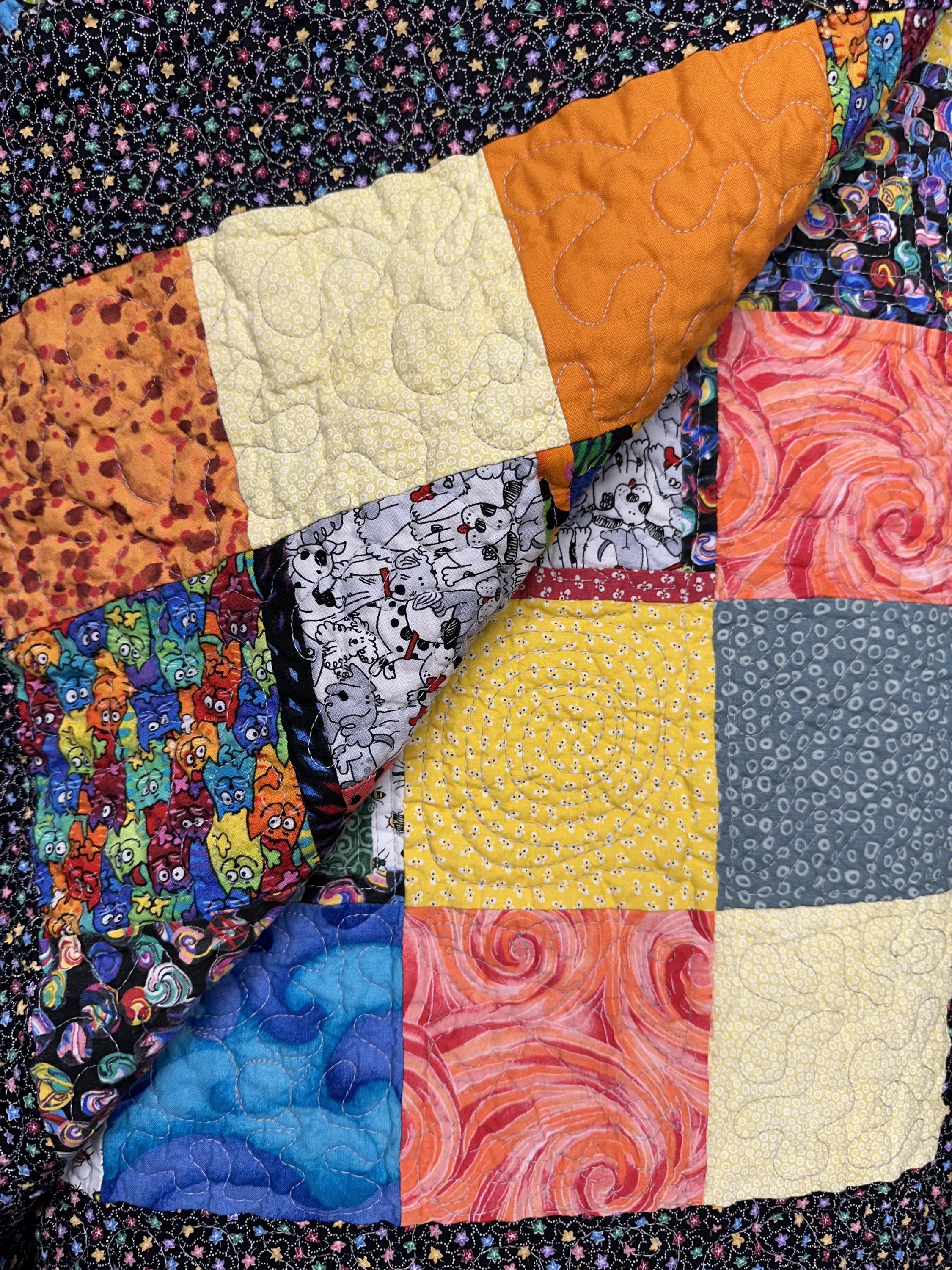 Scrappy Blocks Quilt Pattern Multiple Sizes Scrap Buster - Etsy