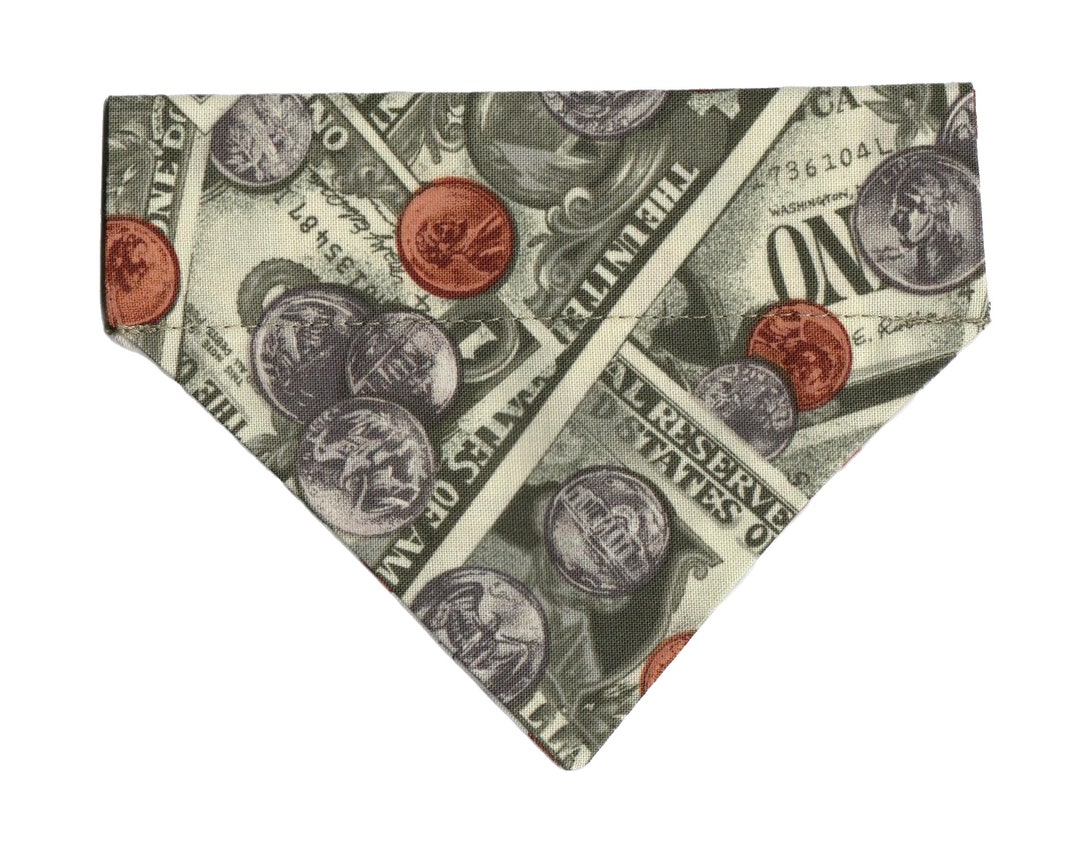 MONEY Dog Bandana, Toy and Teacup Dog Bandana, Cat Bandana, Dollars and ...