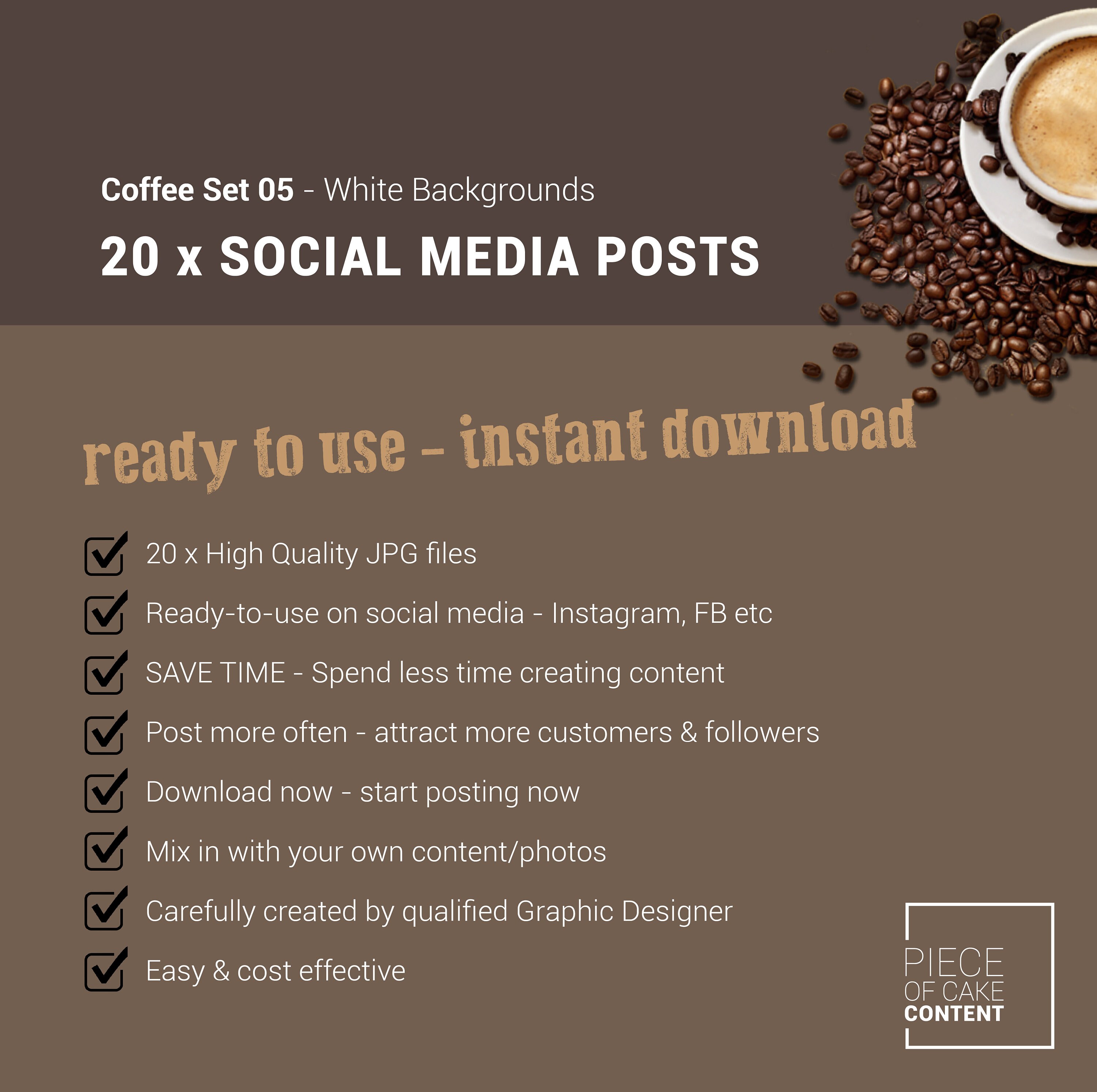 Coffee Quotes Social Media Posts Coffee Download - Etsy