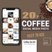 Coffee Quotes Social Media Posts Coffee Download - Etsy