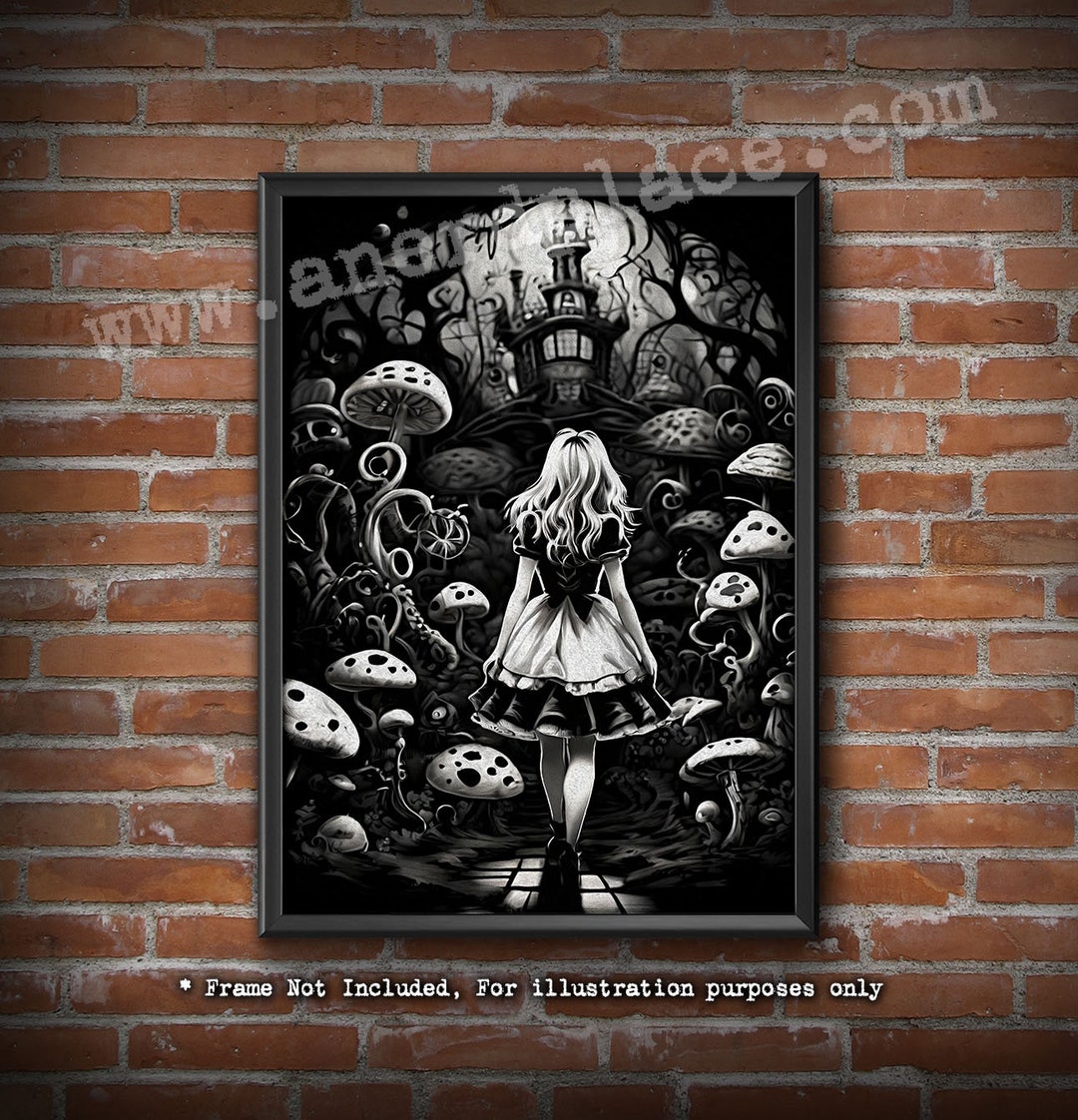 Alternative Wonderland - Alice Wall Art Print Surreal Abstract Home ...