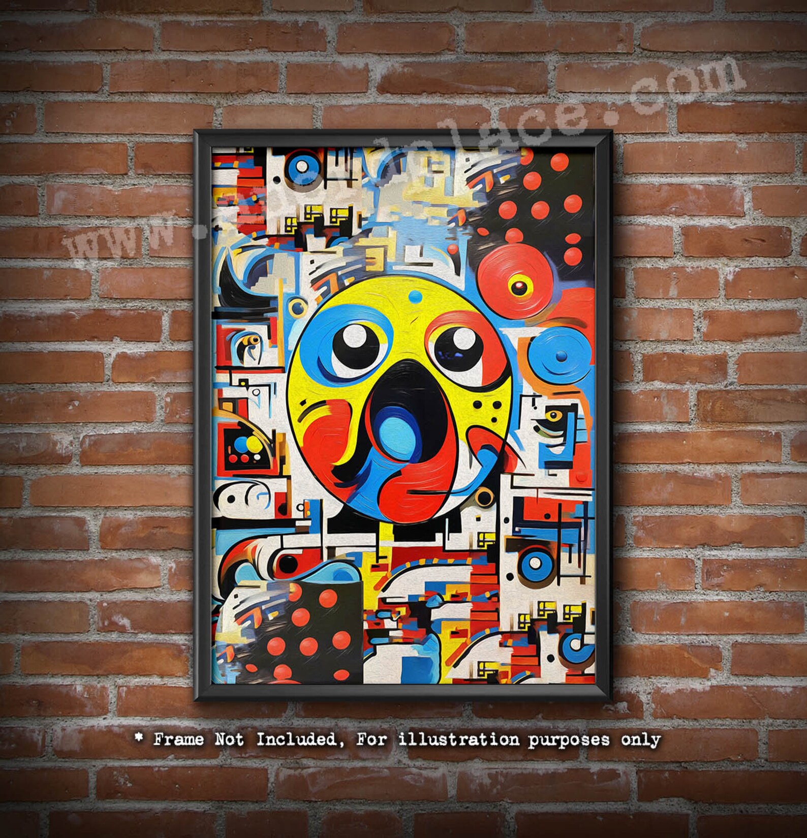 Pac Man Deconstructed - Wall Art Print Surreal Abstract Home Décor Gift ...