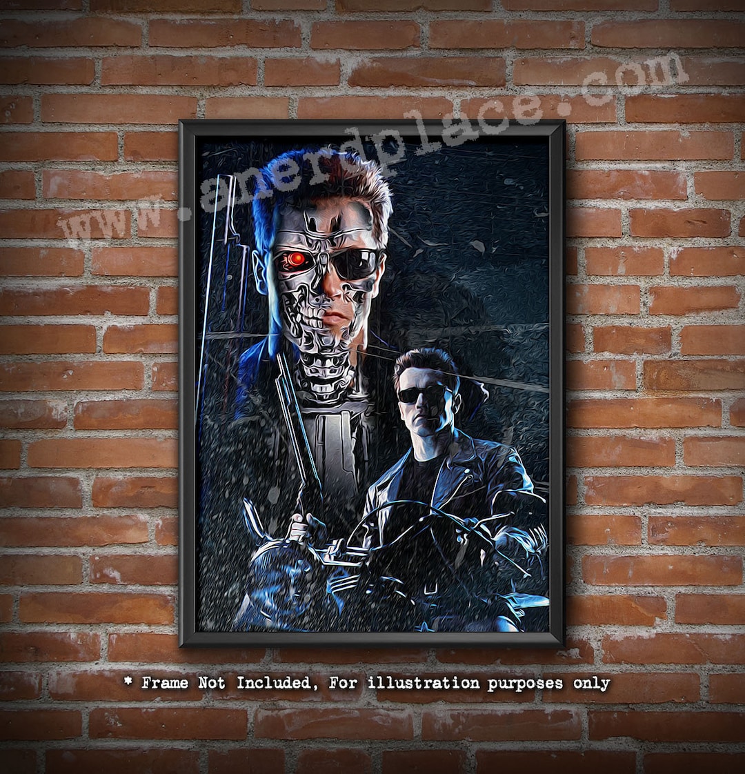 Terminator 2 T800 - Movie Wall Art Print Home Décor Gift Nerd Gift for ...