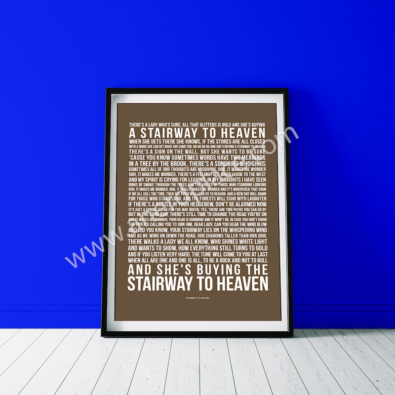Led Zeppelin Lyrics - Etsy