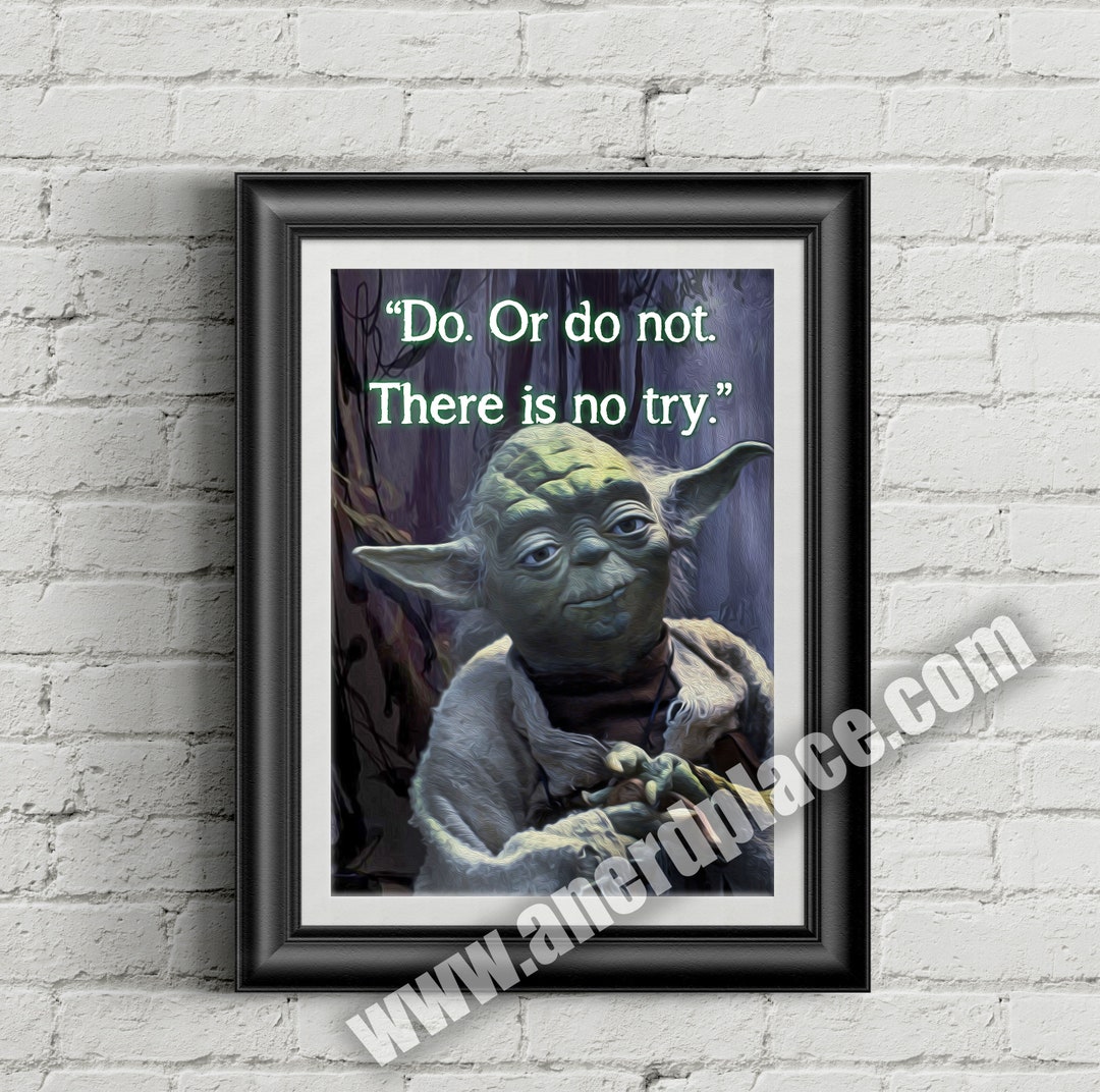 Do or Do Not Yoda Star Wars Fan Art Print Kids Geek Cave Boys Nerd ...