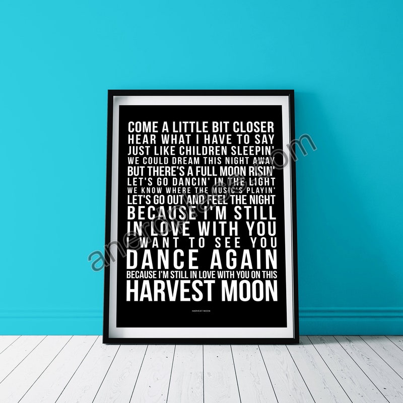 Harvest Moon Quotes - Etsy