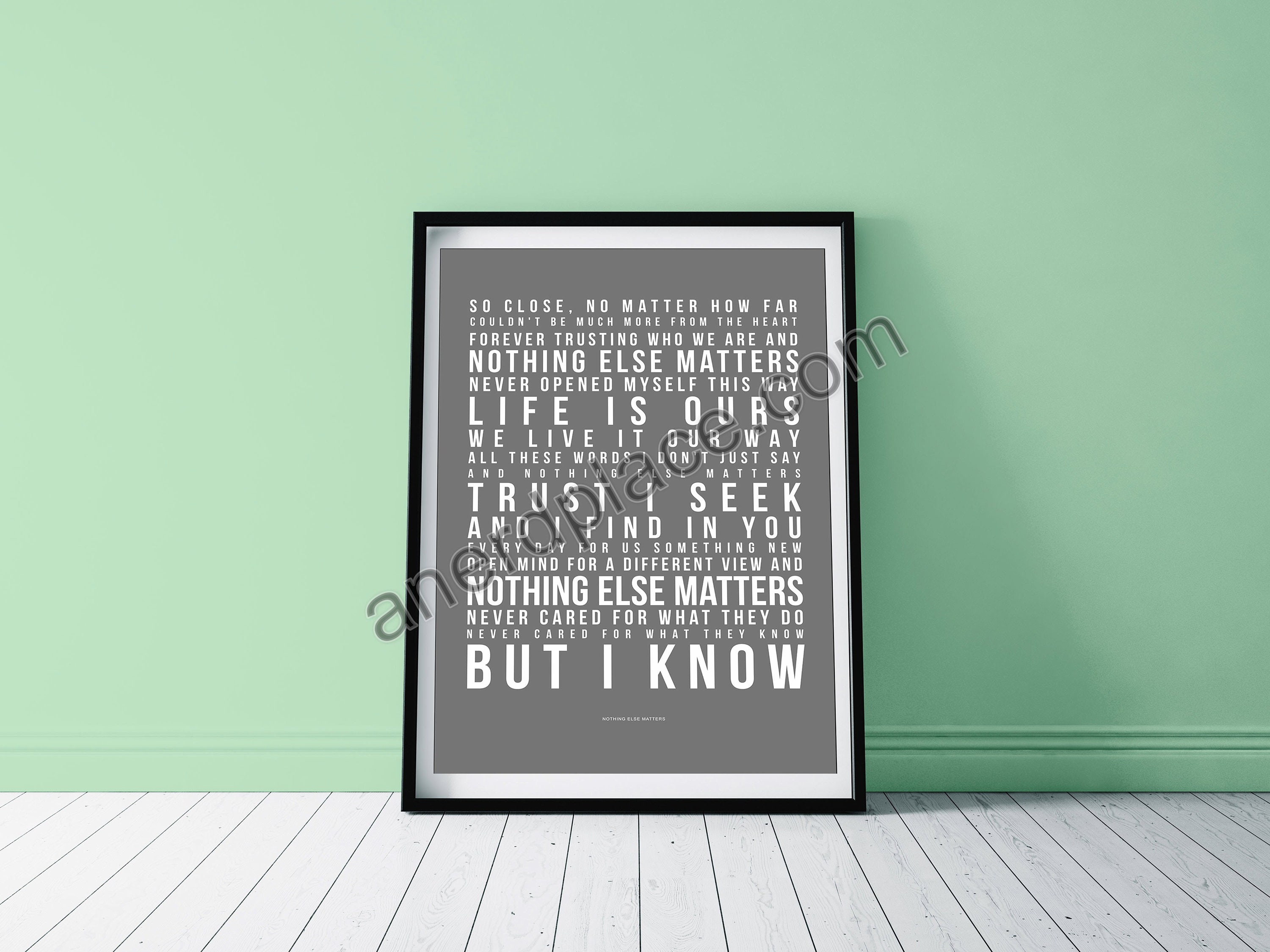 Nothing Else Matters Lyrics