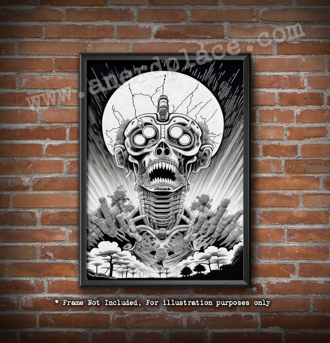 Manga Mashup 4 - Robots Futuristic Wall Art Print Comic Classic Art ...