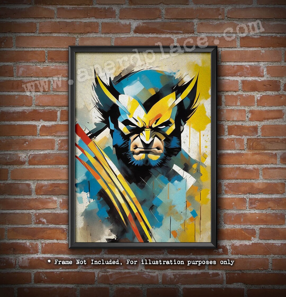 Picasso Wolverine 2 - Wall Art Print Surreal Abstract Home Décor Gift ...