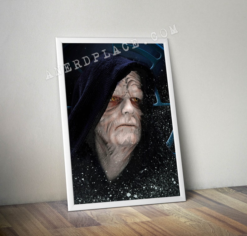 Palpatine Star Wars Fan Art Print Kids Geek Cave Boys Nerd - Etsy