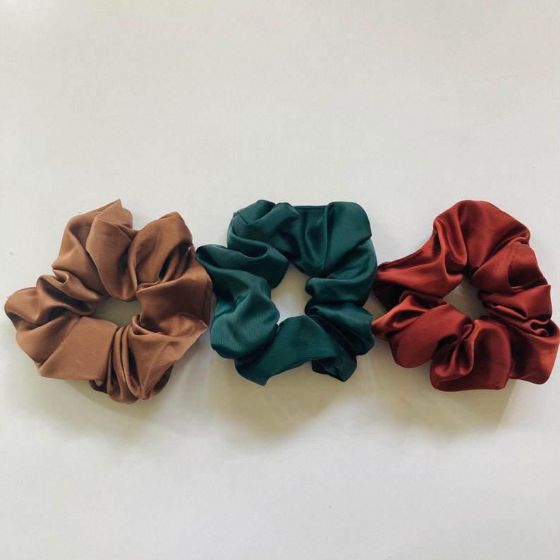 Winter Silk Scrunchie Pack Christmas Hair Satin Scrunchies - Etsy