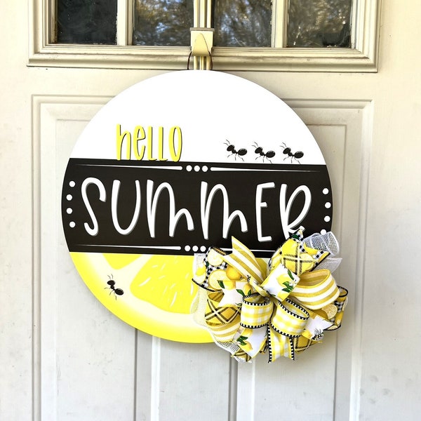 Lemon Door Hanger - Etsy