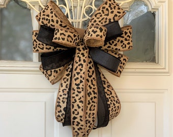 Leopard Print Bow - Etsy