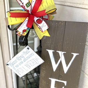 Back to School Bow, School Bow for Wreath, Teacher Lantern Bow ...
