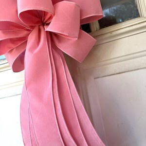 Blush Pink Velvet Christmas Tree Bow for Wreath, Lantern Bow Decoration ...