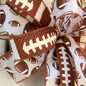 Football Bow, Sports Bow for Wreath, Football Lantern Bow Decoration ...