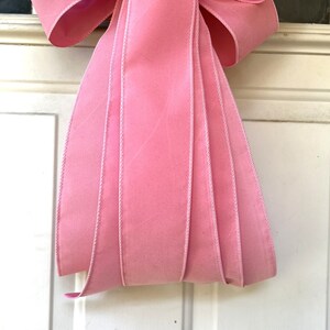 Blush Pink Velvet Christmas Tree Bow for Wreath, Lantern Bow Decoration ...