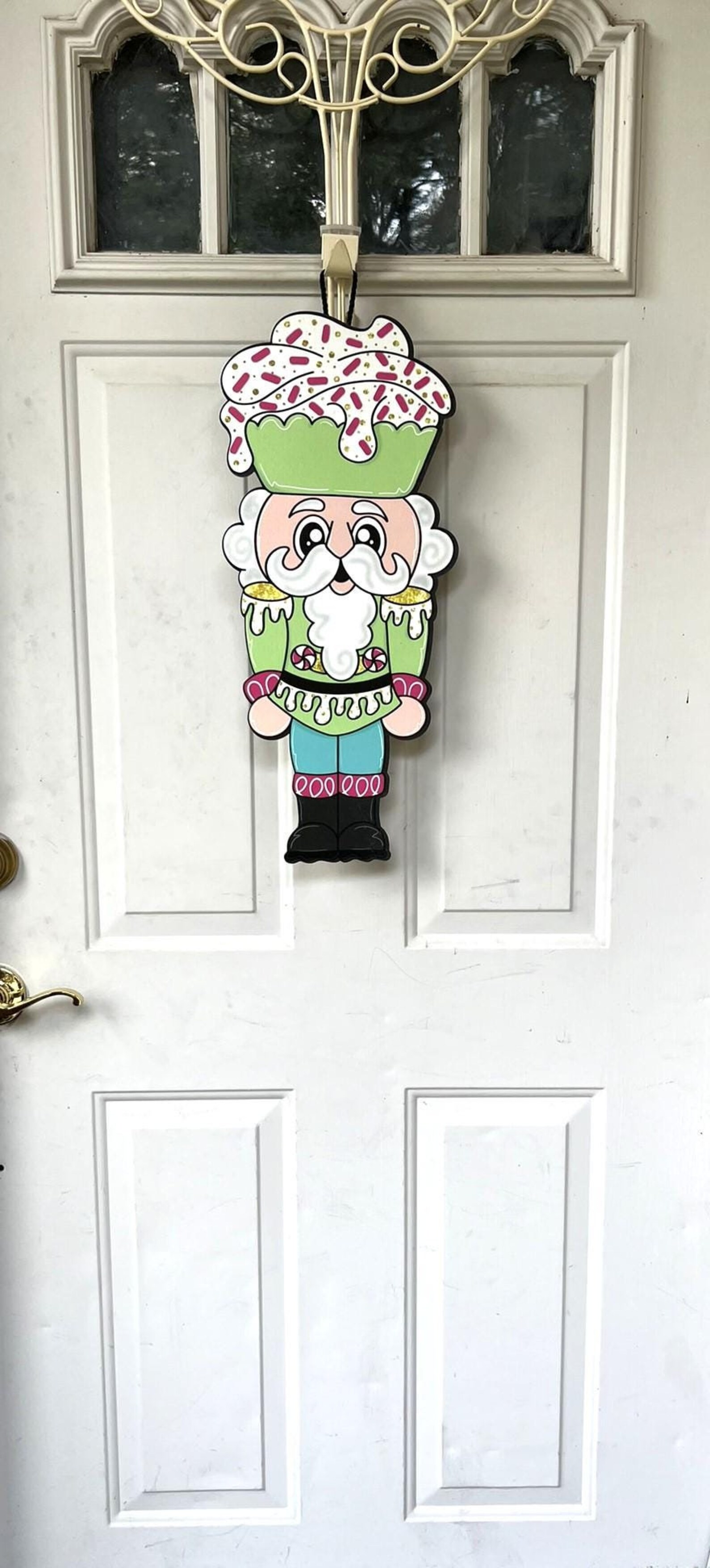 Nutcracker Christmas Door Hanger, Holiday Decor, Wooden Nutcracker Wall ...