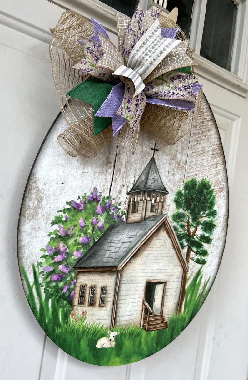 Easter Door Hanger Church Decor Everyday Church Decor Happy - Etsy