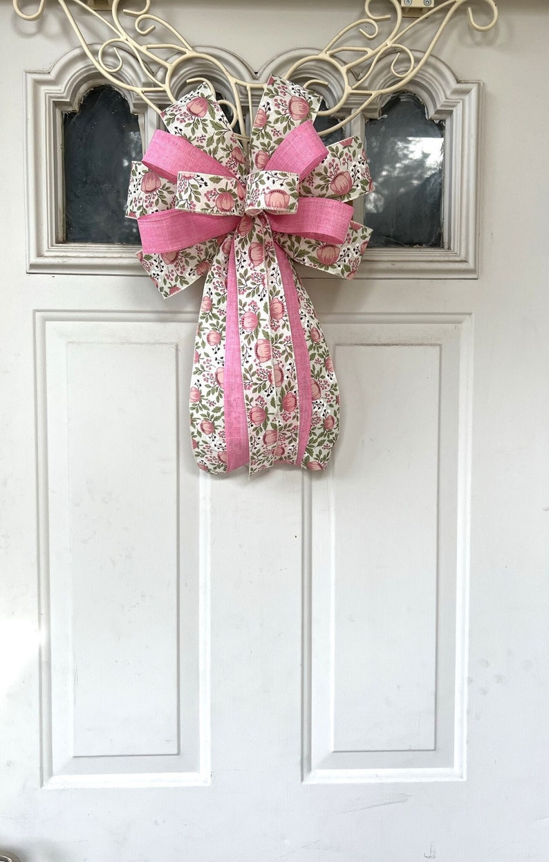 Spring Bow, Easter Bow for Wreath, Lantern Bow Decoration, Spring ...