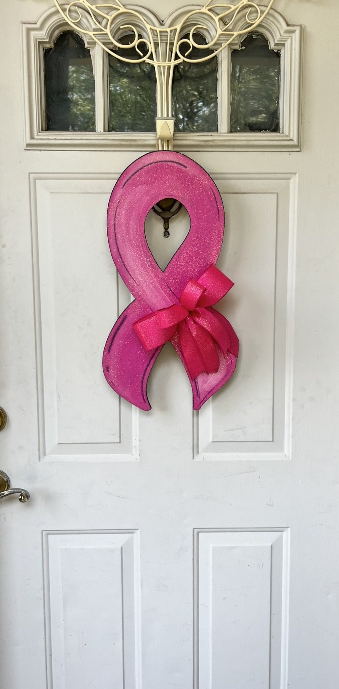 Breast Cancer Awareness Awareness Door Hanger Breast Cancer - Etsy
